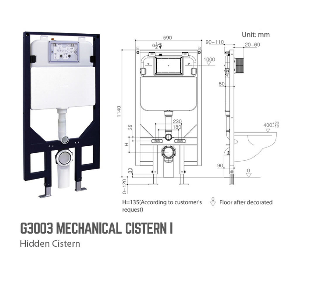 G3003 MECHANICAL CISTERN Ⅰ - BNK BATH AND KITCHEN